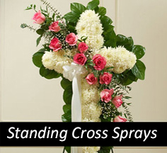 Funeral Sprays - Floral Cross Spray, Sympathy Cross Sprays